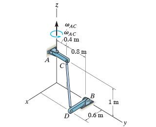 Solved Rod CD is attached to the rotating arms using | Chegg.com