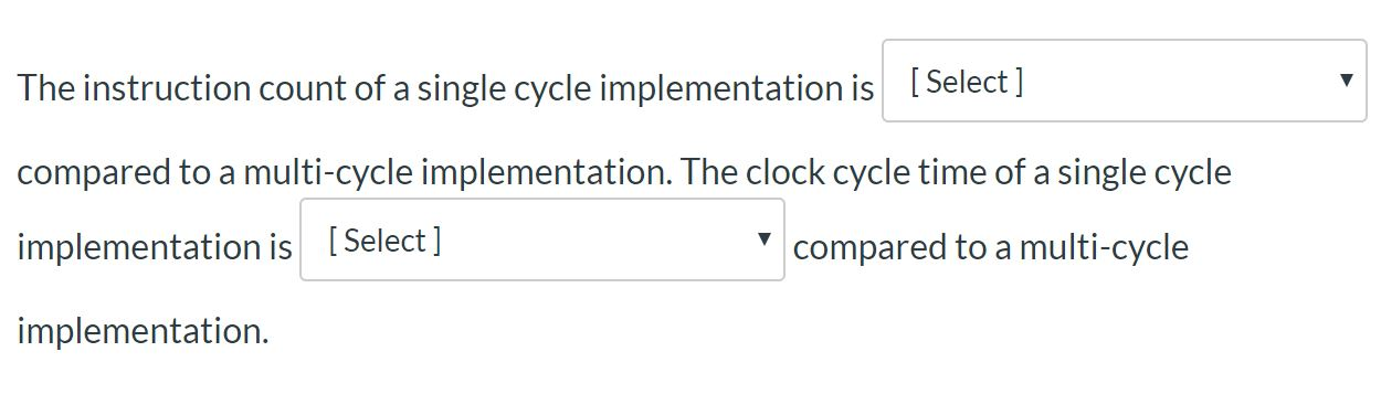 Solved The instruction count of a single cycle | Chegg.com Solved The instruction count of a single cycle | Chegg.com