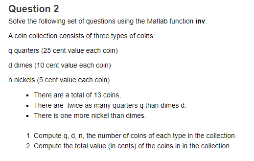 Solved Question 2 Solve the following set of questions using | Chegg.com