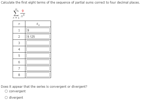 Solved Calculate the first eight terms of the sequence of | Chegg.com