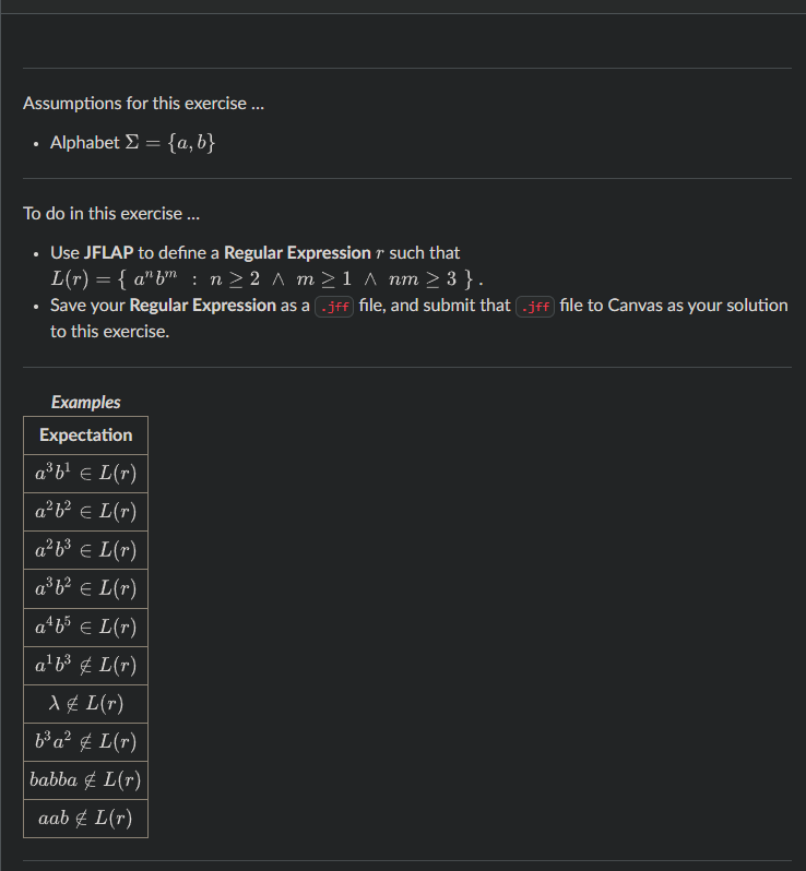 Assumptions for this exercise ... - Alphabet Σ={a,b} | Chegg.com