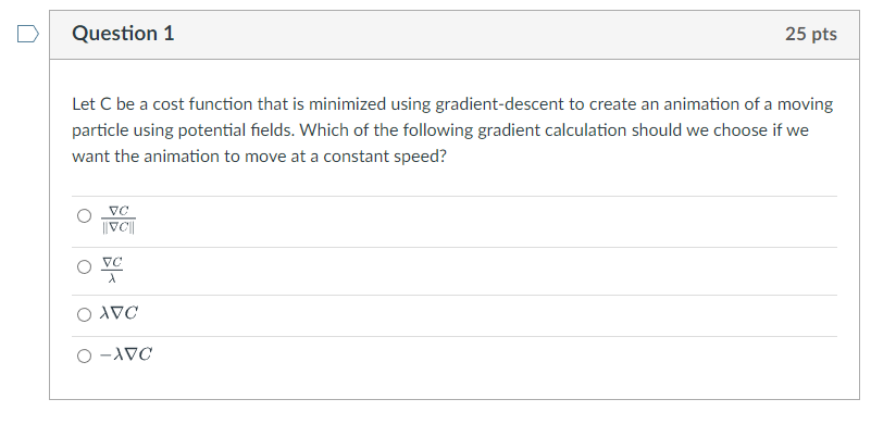 Solved Let C be a cost function that is minimized using | Chegg.com