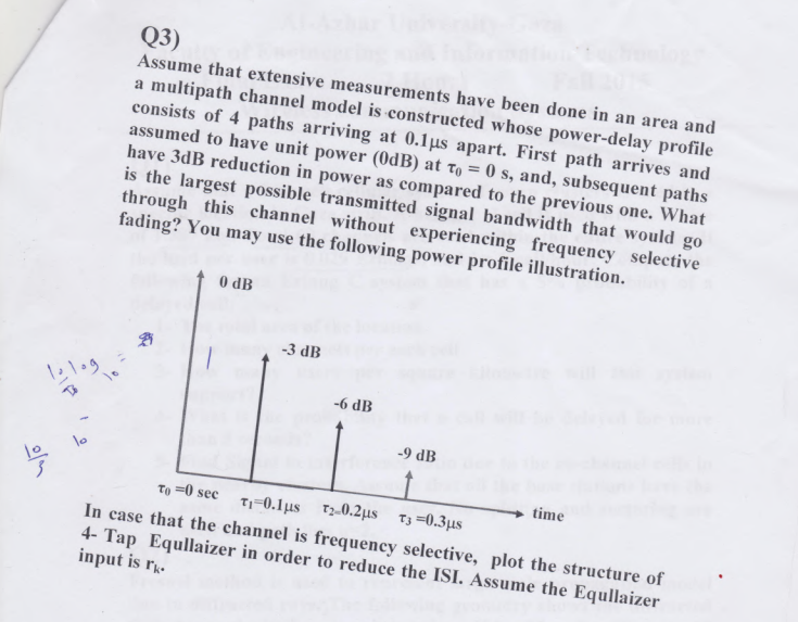 Solved Q3) Assume that extensive measurements have been done | Chegg.com