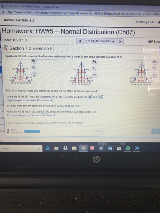 Solved Do Homework- Kimberly Collins - Google Chrome a | Chegg.com