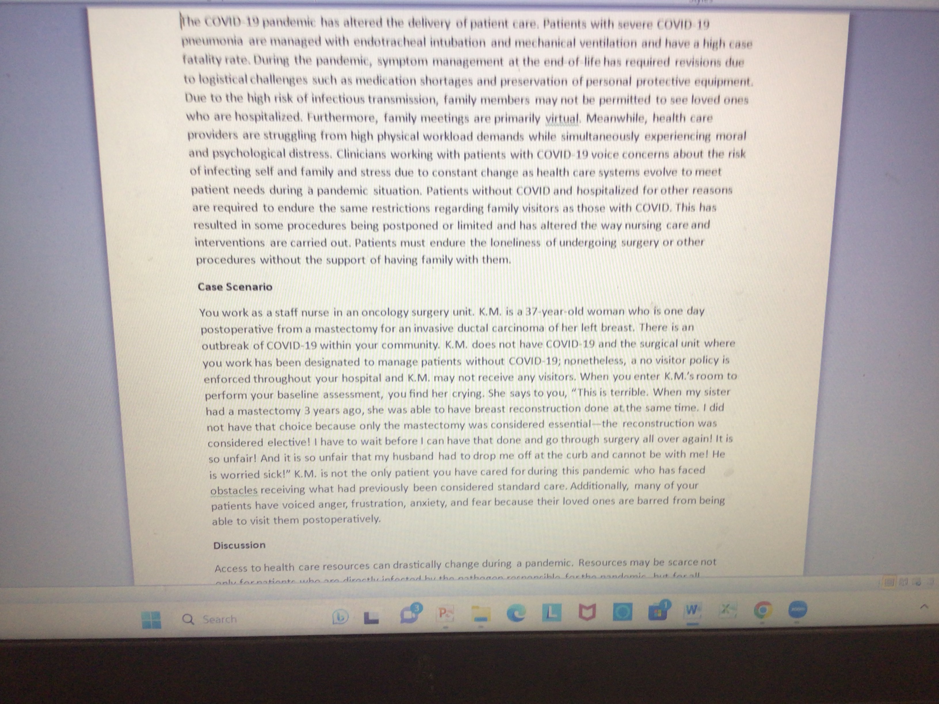 Solved Hello, Attached is case study that I would like to | Chegg.com
