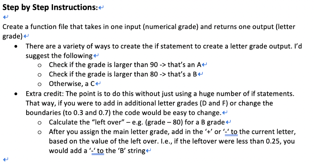 Solved Write a function that takes in a numeric grade and | Chegg.com