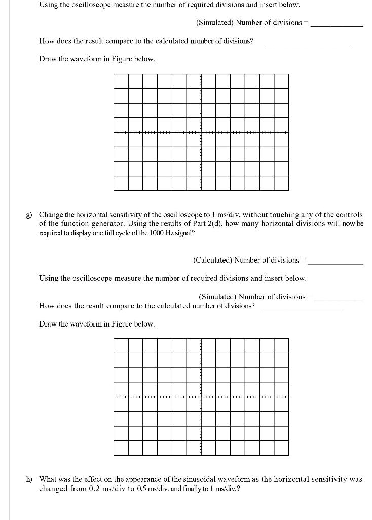 Solved OBJECTIVES Upon completion of this experiment the | Chegg.com