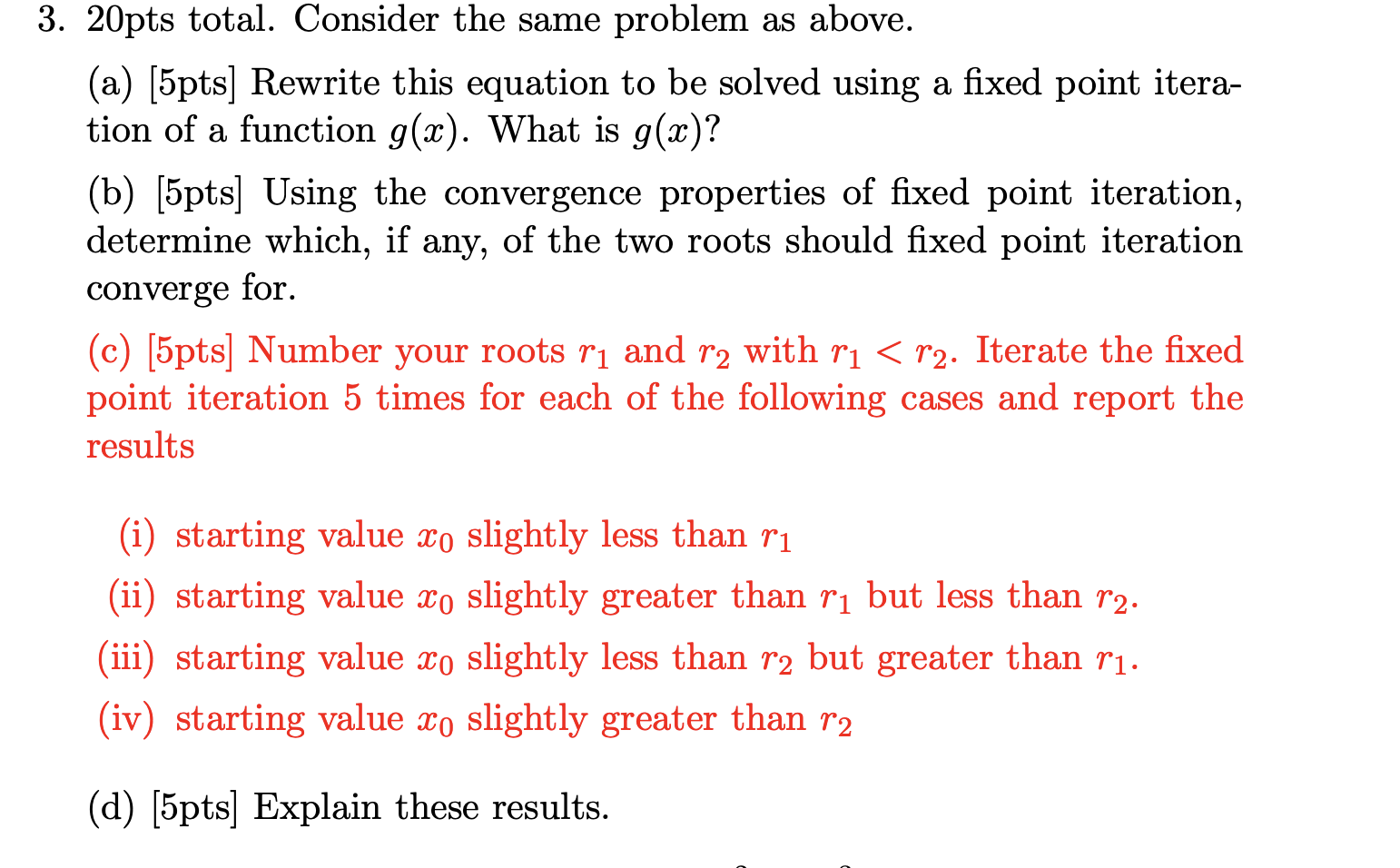 Solved SOLVE ONLY NUMER 3 DO NOT USE ANY “SYMS”/LU | Chegg.com