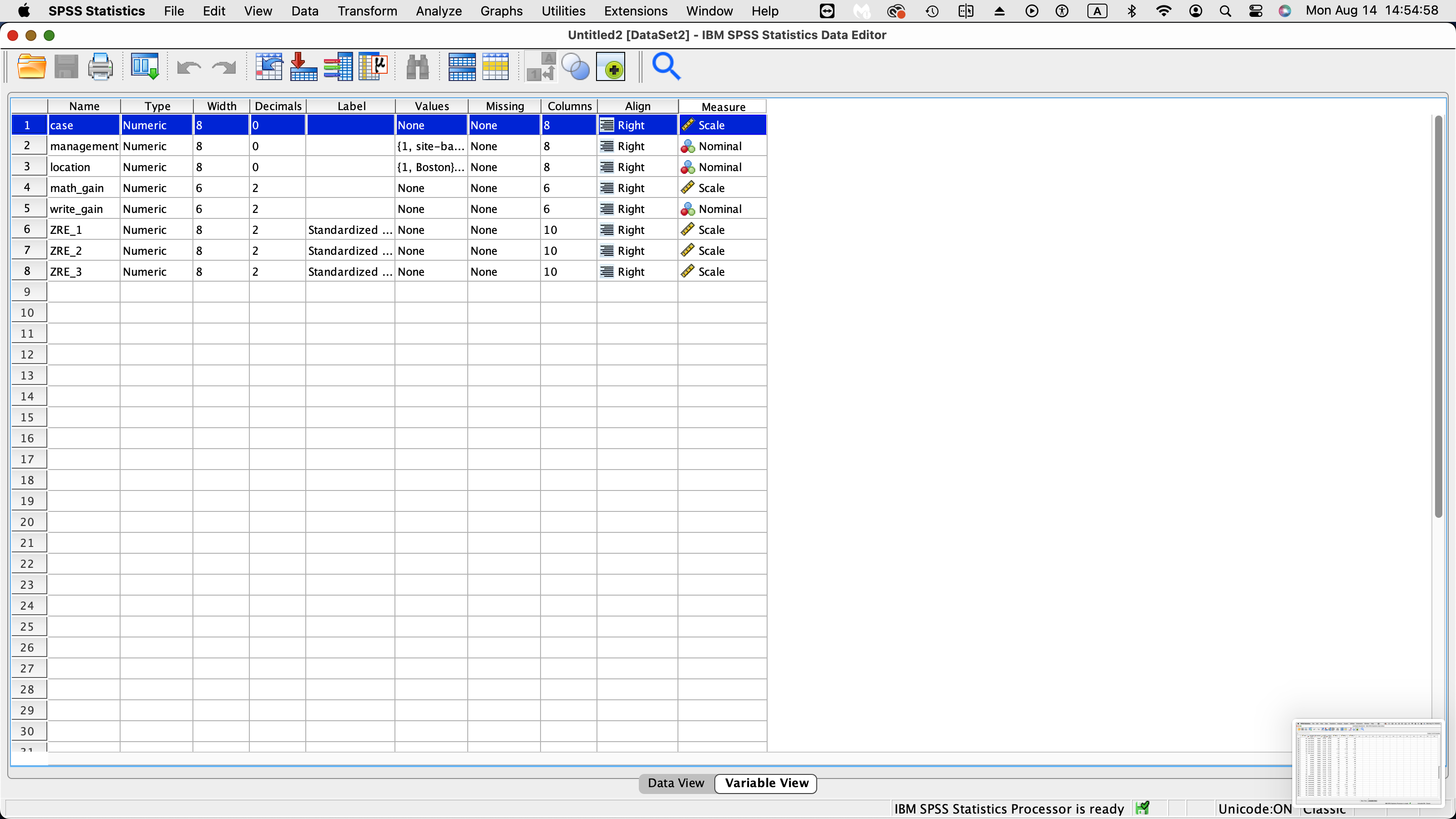 Solved \r\n\r\n\r\n\r\nUntitled2 [DataSet2] - IBM SPSS | Chegg.com