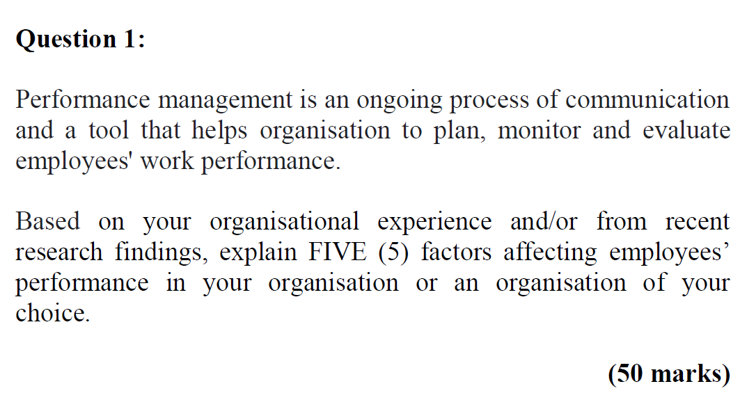 Solved Performance management is an ongoing process of | Chegg.com