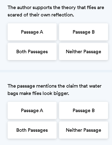 Solved Passage A Hanging clear, water-filled bags from | Chegg.com