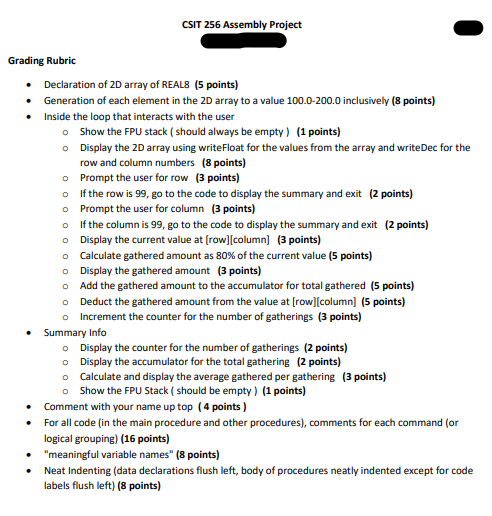 Solved Language Visual studio. ASM Please I need help with | Chegg.com