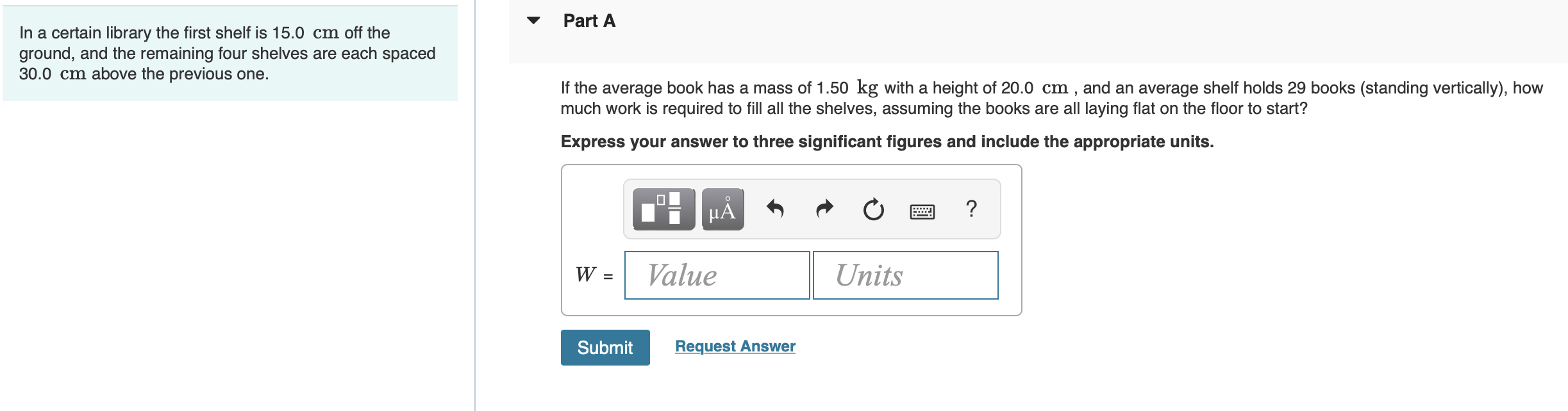 Solved In a certain library the first shelf is 15.0 cm off | Chegg.com