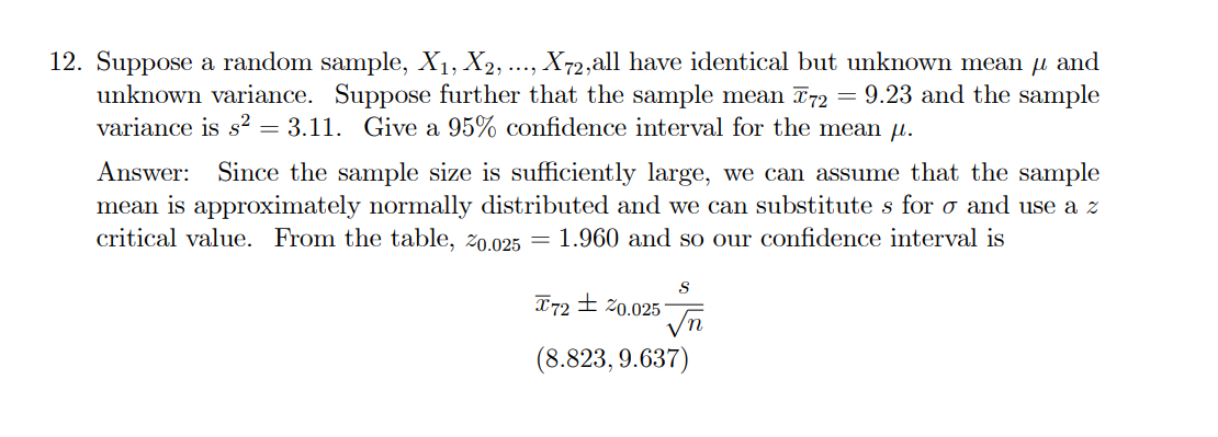Solved 2. Suppose a random sample, X1,X2,…,X72, all have | Chegg.com