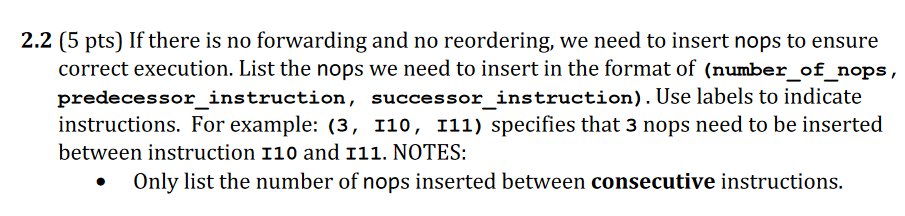 Solved ( 23 pts) Given the following sequence of | Chegg.com