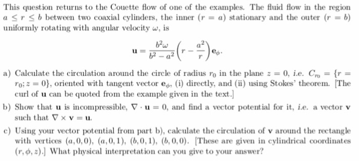 Solved This question returns to the Couette flow of one of | Chegg.com
