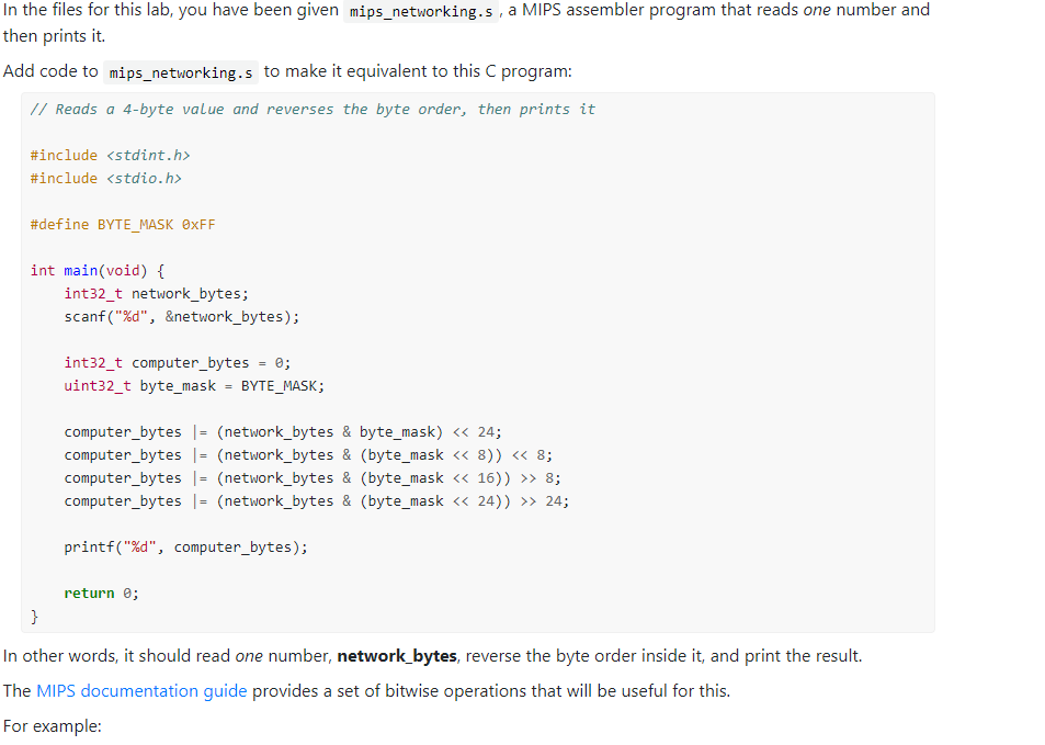 Solved n the files for this lab, you have been given | Chegg.com