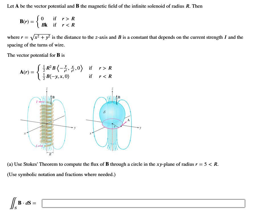 Solved Let A be the vector potential and B the magnetic | Chegg.com
