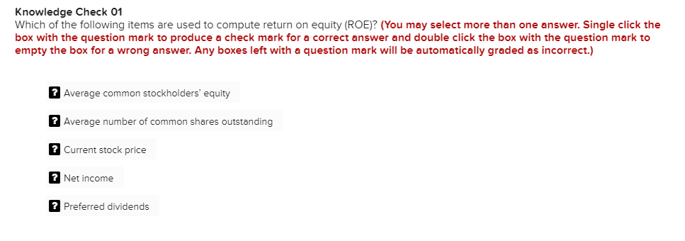 Solved Knowledge Check 01 Which of the following items are | Chegg.com