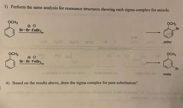 Solved Perform the analysis for resonance structures showing | Chegg.com