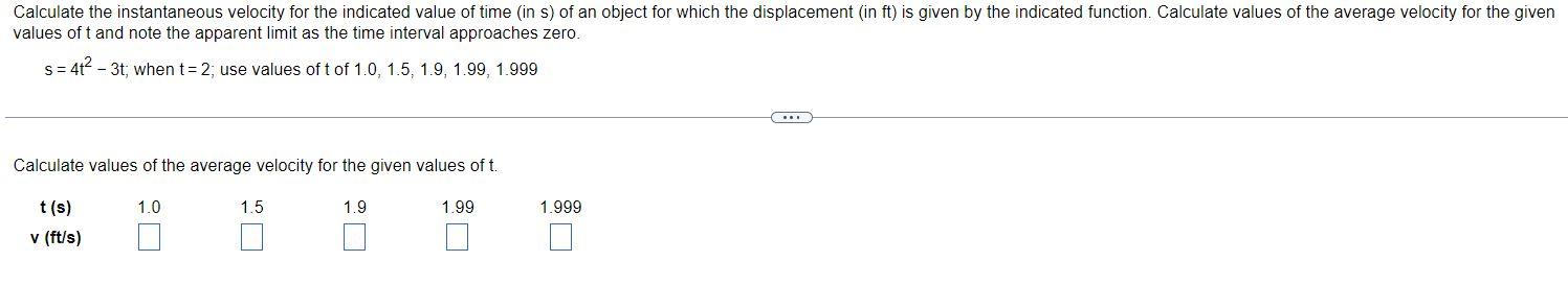 Solved values of t and note the apparent limit as the time | Chegg.com