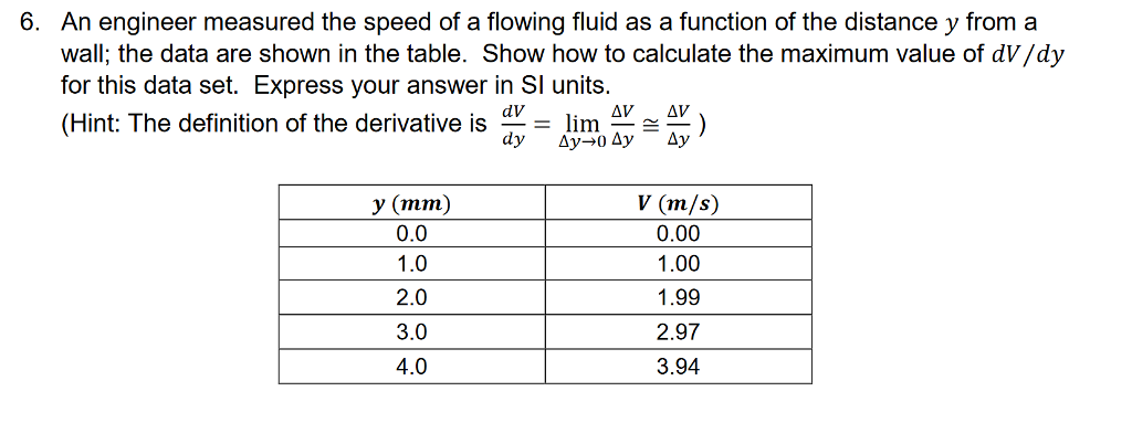 Solved An engineer measured the speed of a flowing fluid as | Chegg.com