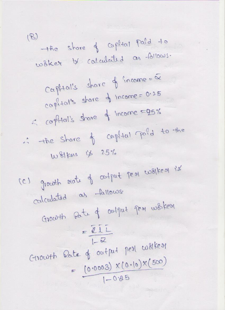 The Solow-Romer Model Again Consider an economy | Chegg.com