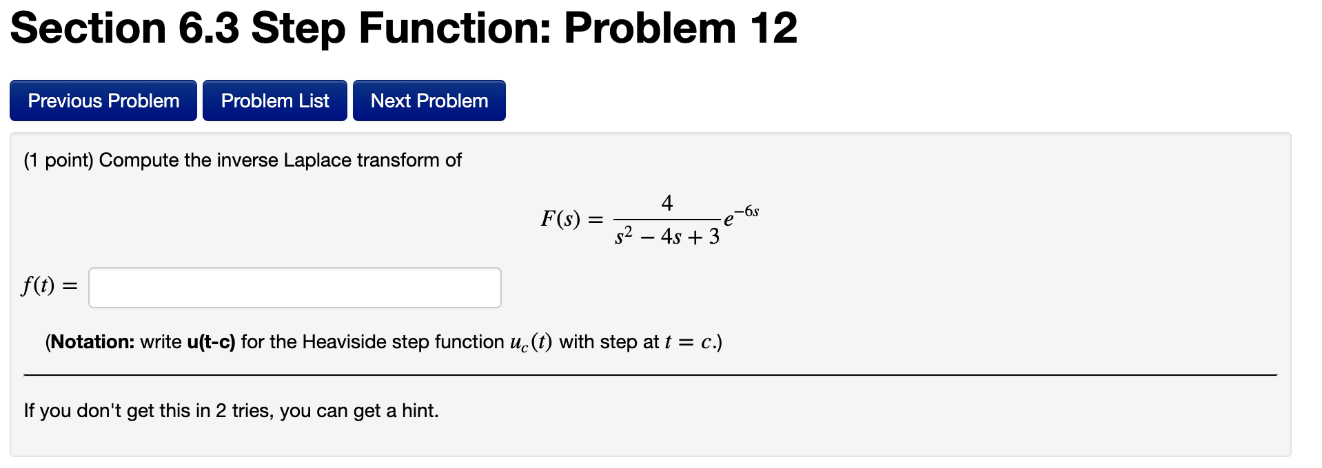Solved Section 6 3 Step Function Problem 12 Previous