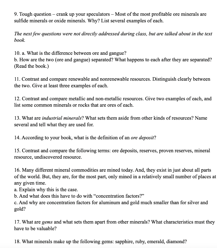Solved 9. Tough question - crank up your speculators - Most | Chegg.com