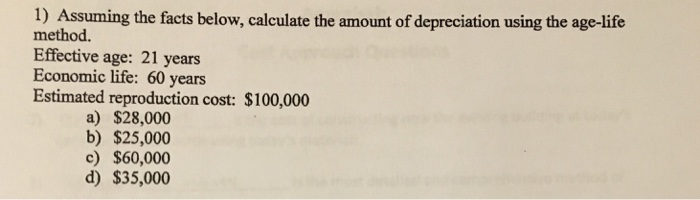 Solved 1) Assuming the facts below, calculate the amount of | Chegg.com
