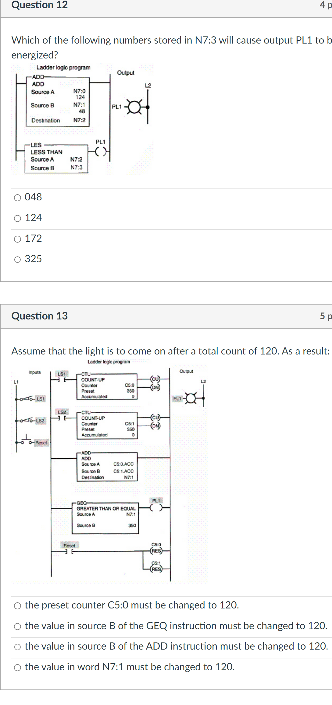 Solved Rung No. 2 will be true: at all times. when the | Chegg.com