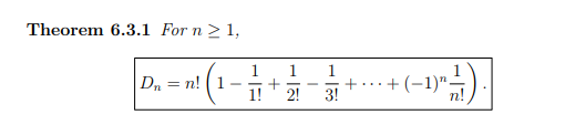 Solved A 20. Starting from the formula Dn-nDn-l + (-1)", (n | Chegg.com