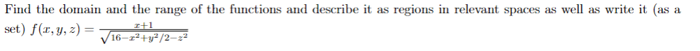 Solved Find the domain and the range of the functions and | Chegg.com
