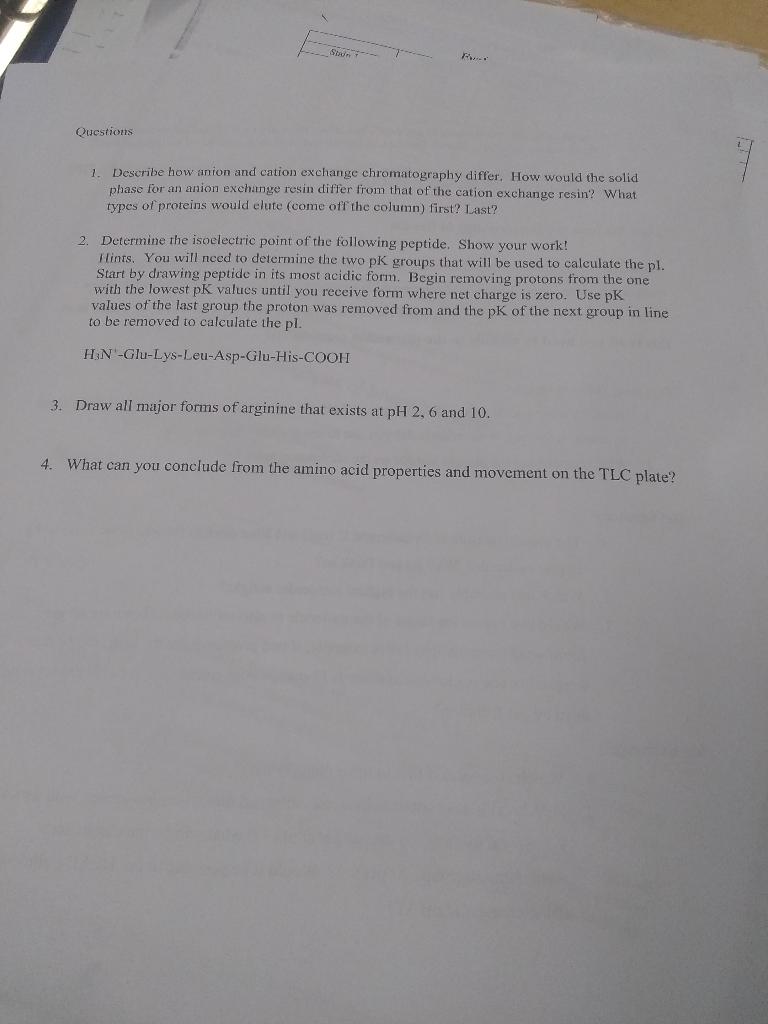 Solved 1. Describe how anion and cation exchange | Chegg.com