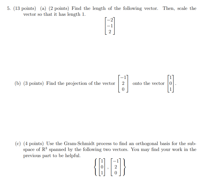 Solved 5 13 Points A 2 Points Find The Length Of The Chegg