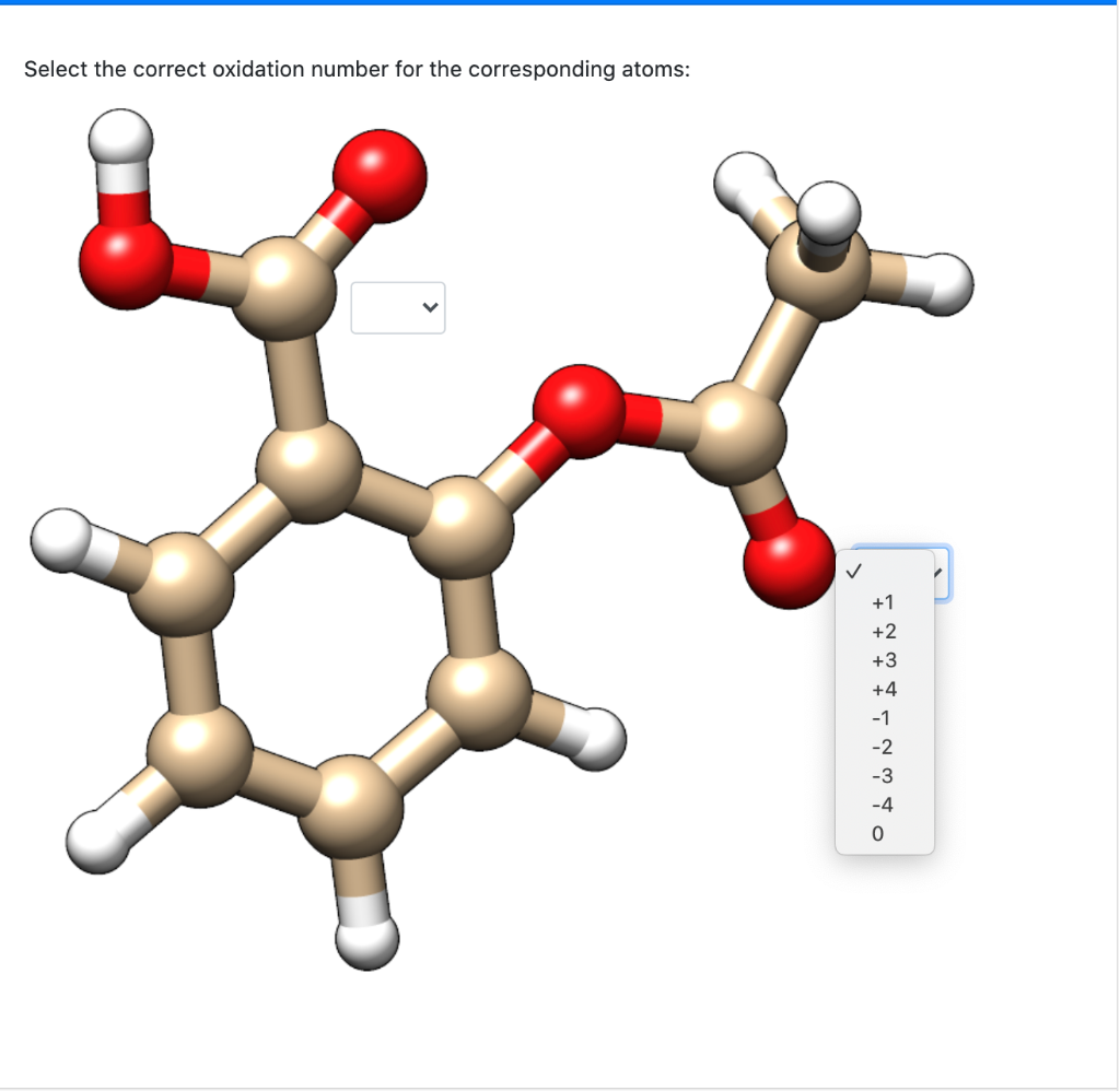 Solved Select the correct oxidation number for the | Chegg.com