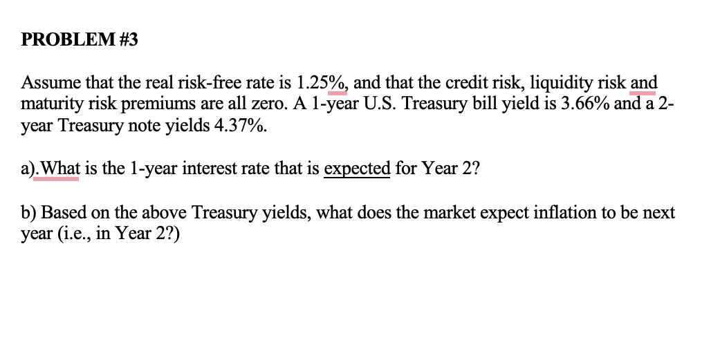 Solved Assume that the real risk-free rate is 1.25%, and | Chegg.com