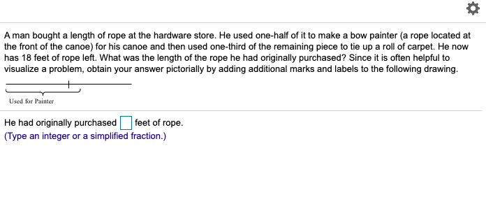Solved A man bought a length of rope at the hardware store. | Chegg.com