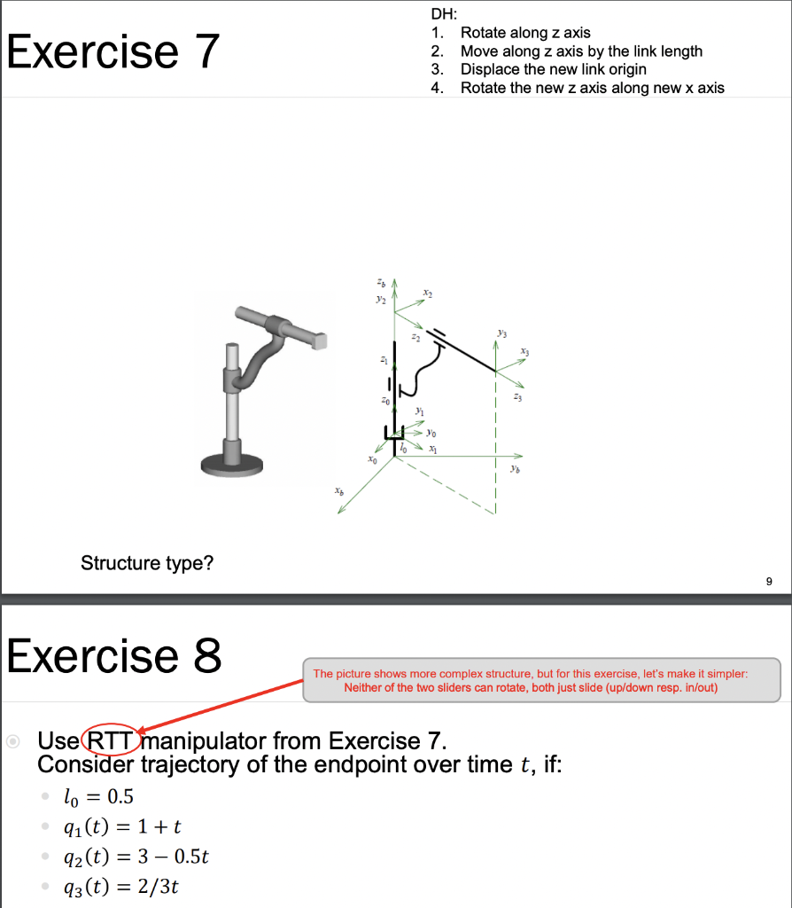 Task: exercise 8 only Trace (calculate) the end | Chegg.com