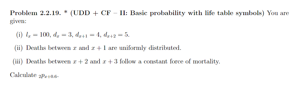 Solved Problem 2.2.19. * (UDD + CF – II: Basic probability | Chegg.com