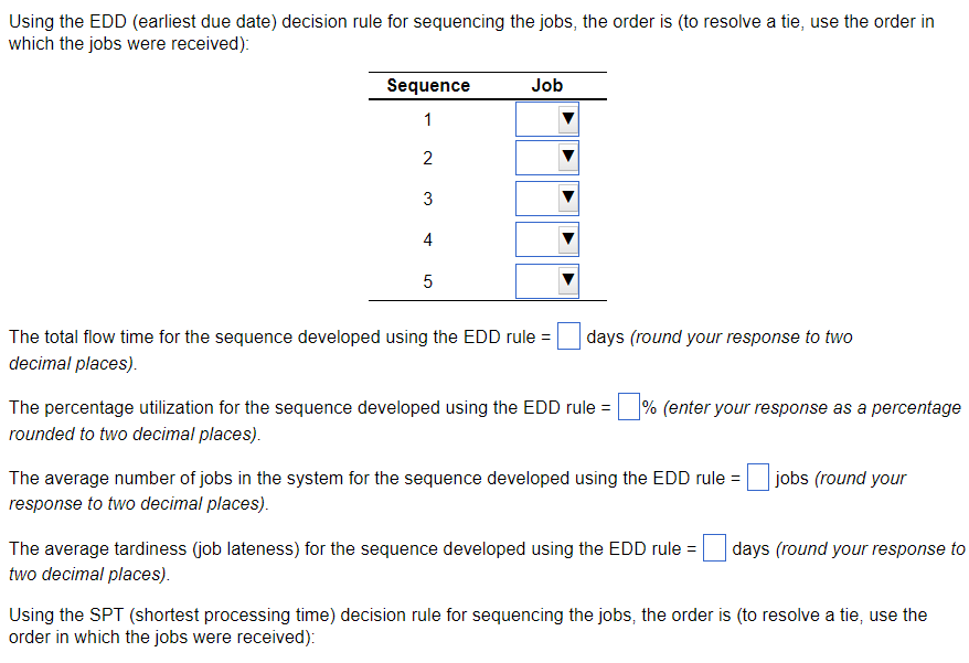 Solved Using the FCFS (first come, first served) decision | Chegg.com