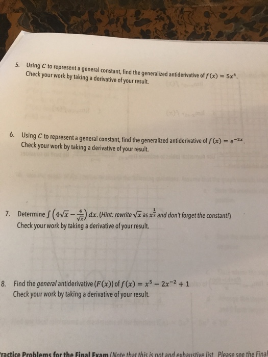 Solved The geometric meaning of an integral is the area | Chegg.com