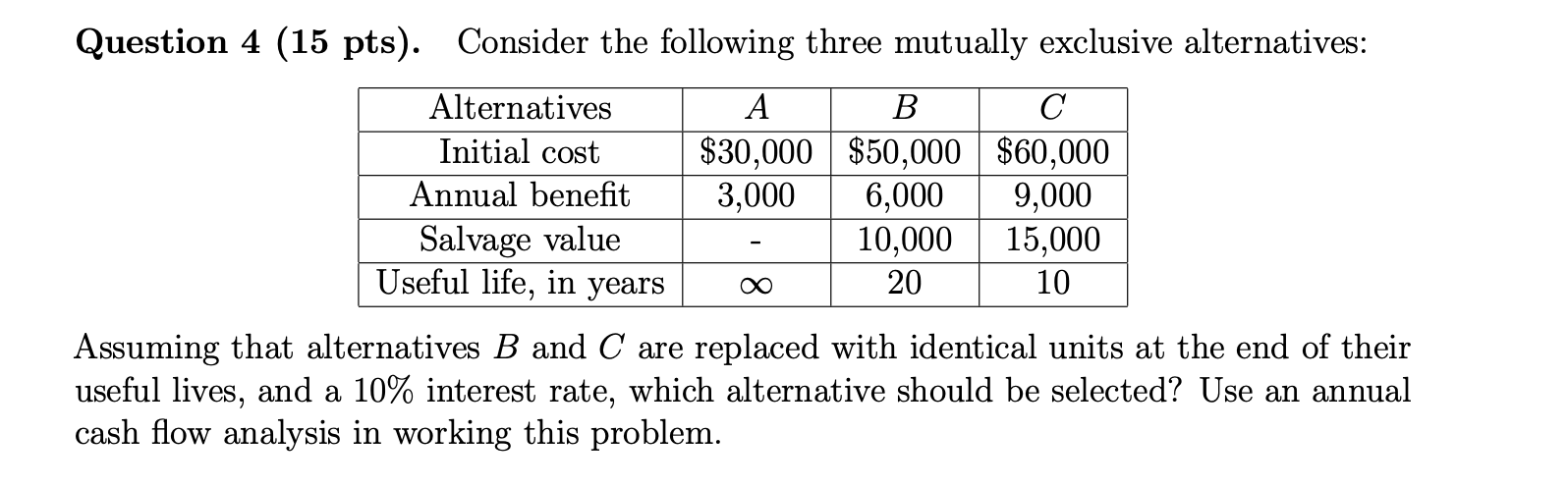 Solved Question 4 (15 pts). Consider the following three | Chegg.com Solved Question 4 (15 pts). Consider the following three | Chegg.com