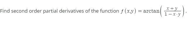 Solved Find second order partial derivatives of the function | Chegg.com