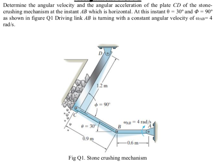 Solved Determine the angular velocity and the angular | Chegg.com