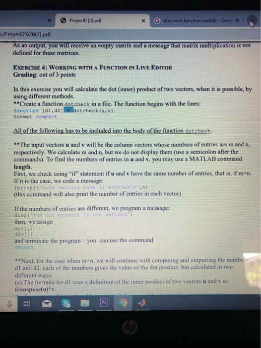 Solved This Is A Matlab Question I Have This Function I 2688