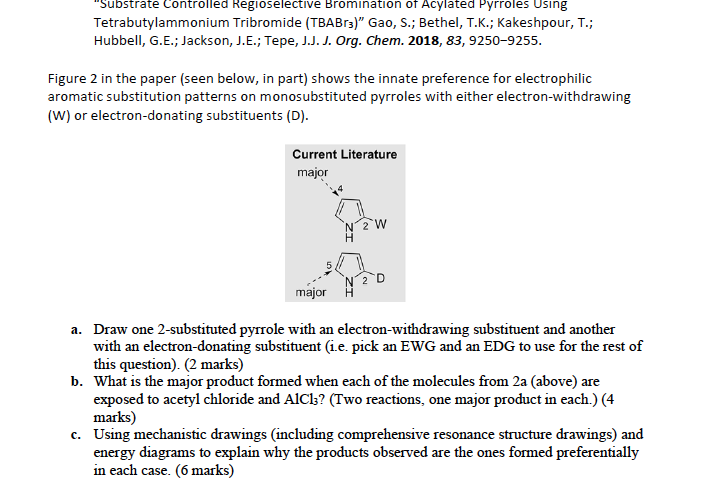 Substrate Controlled Regioselective Bromination of | Chegg.com