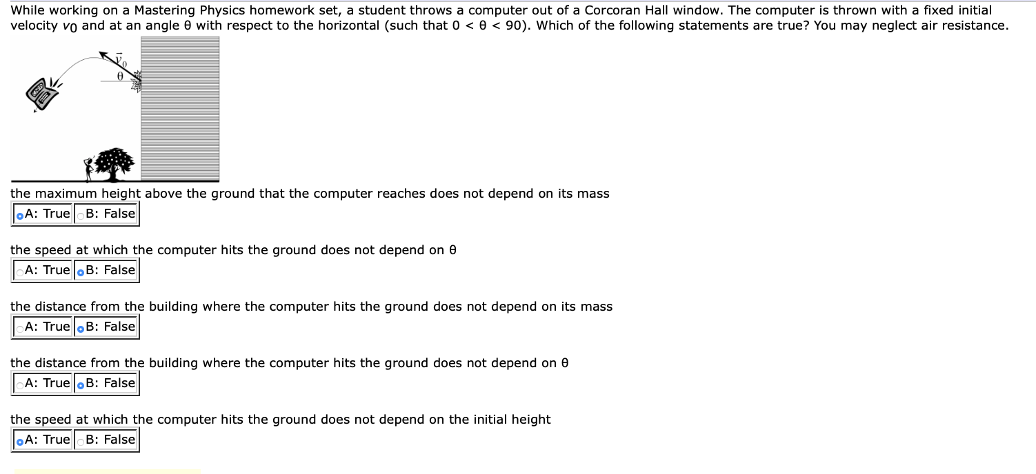 Solved While working on a Mastering Physics homework set, a | Chegg.com