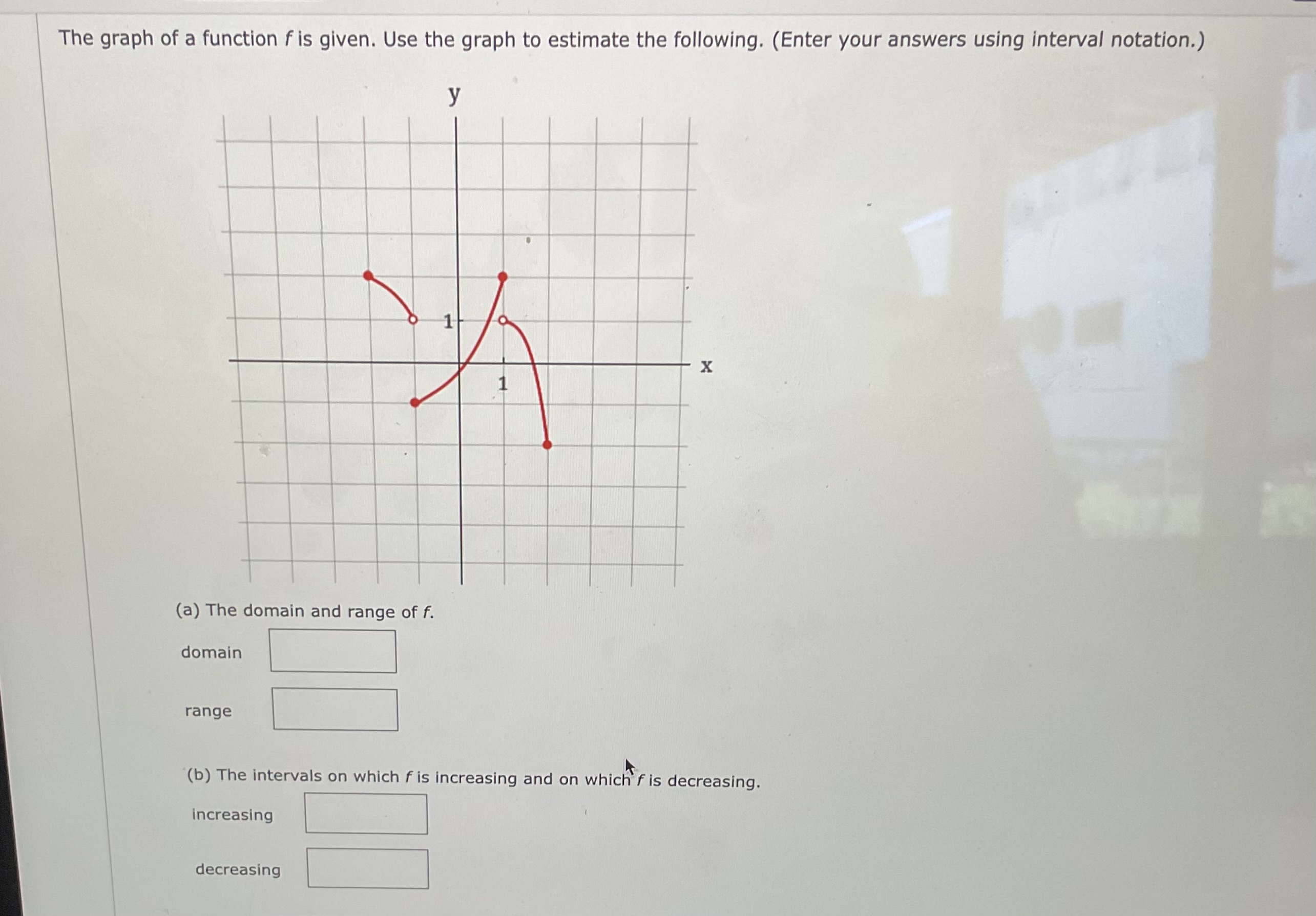 The graph of a function f is given. Use the graph to | Chegg.com