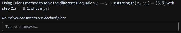 Solved Using Euler's method to solve the differential | Chegg.com